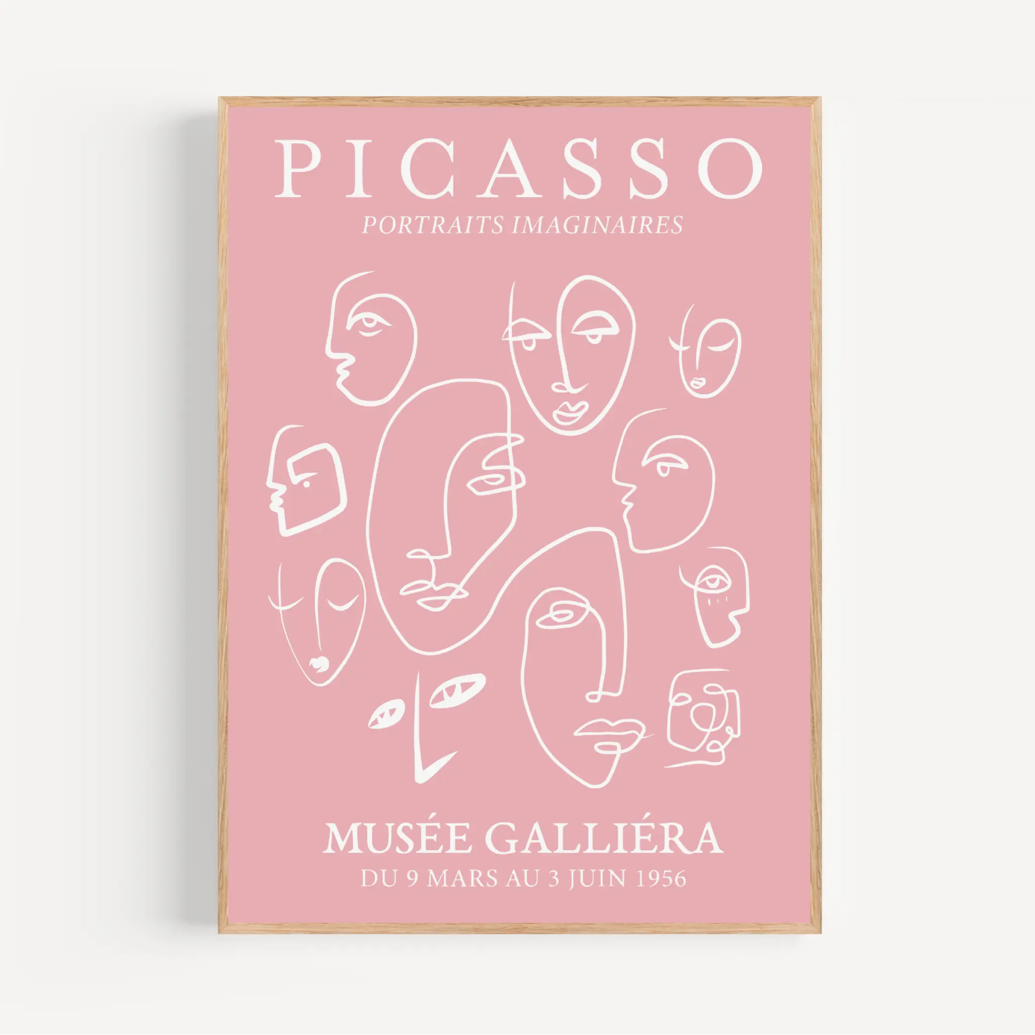 Faces Picasso Pink Poster – Poster Room