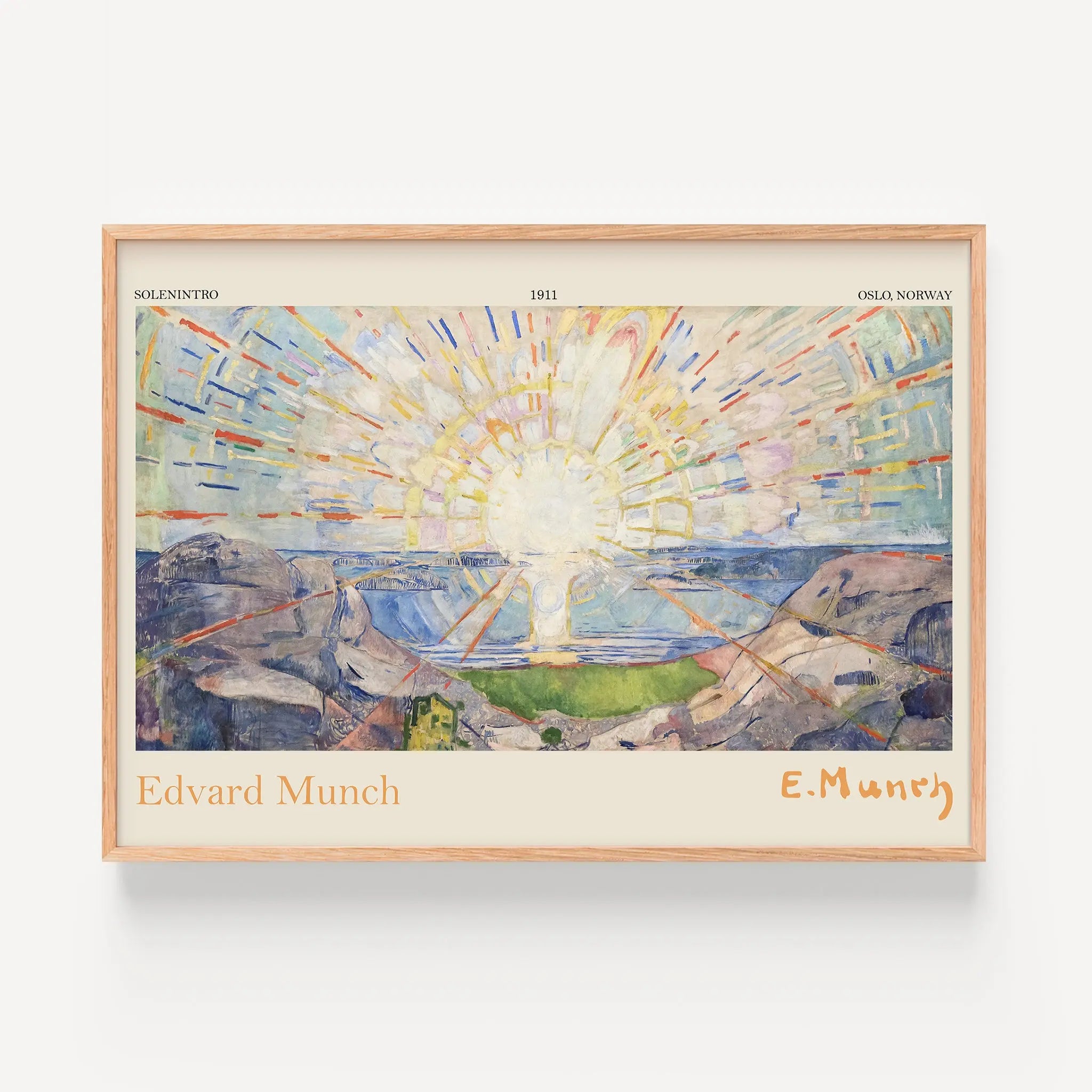 Solenintro by Edvard Munch Poster – Poster Room